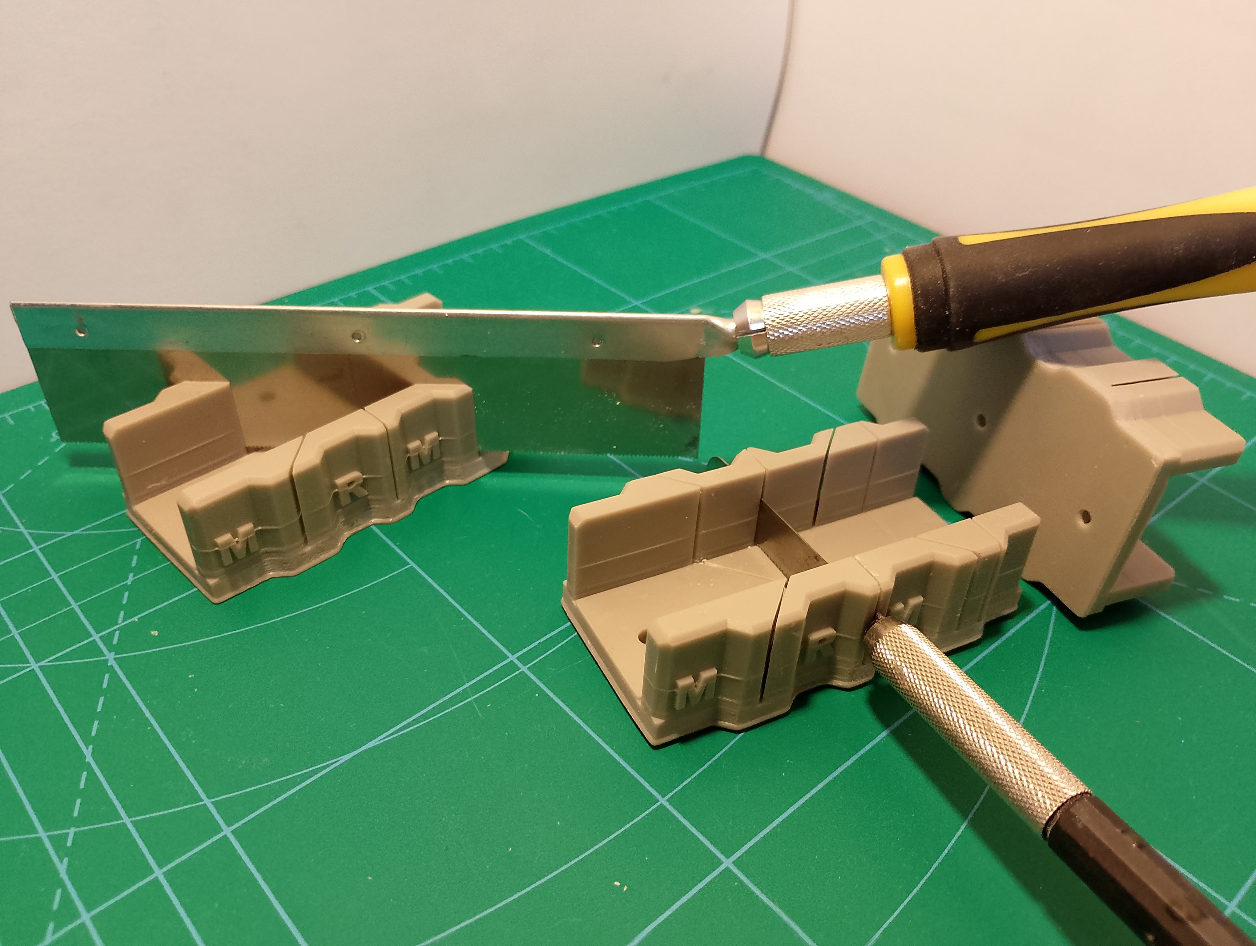 Mitre box for cutting – Mattie's Resin Models