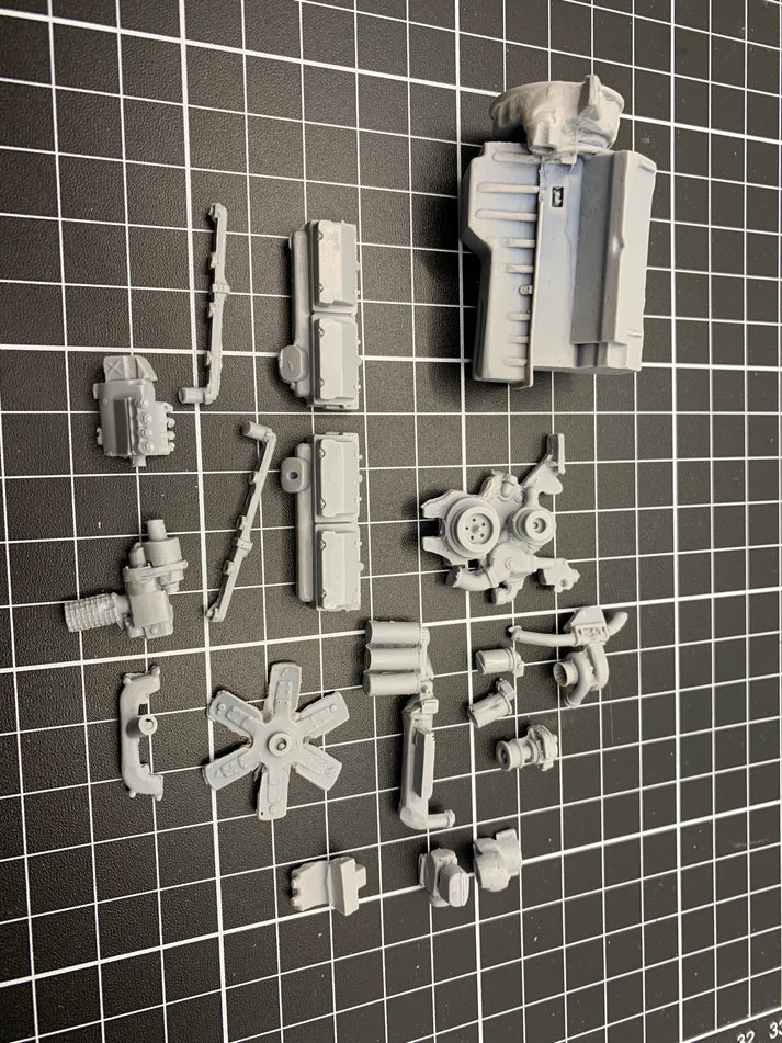 1/25 Mack E9 500Hp V8 engine kit – Mattie's Resin Models