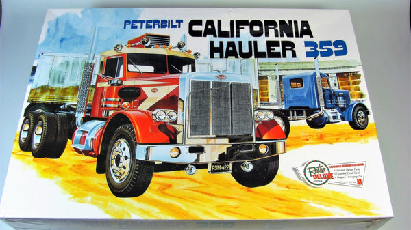 1/25 AMT Peterbilt 359 California hauler day cab version. new sealed i ...