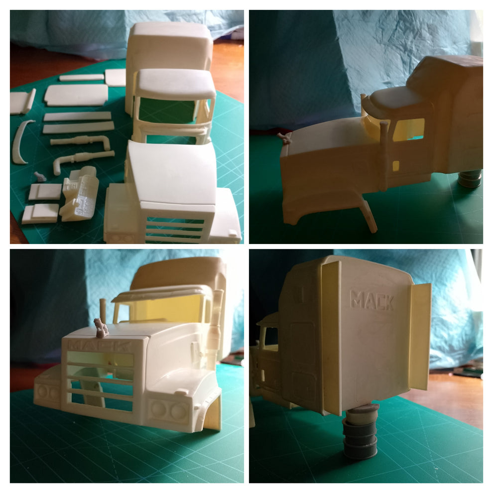 1/24 Mack Titan cab kit with highrise sleeper – Mattie's Resin Models